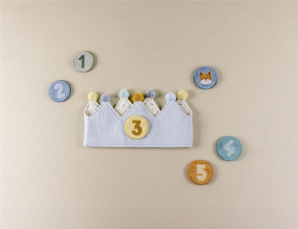 Corona de Cumpleaños con Números Azul - KUBO KIDS